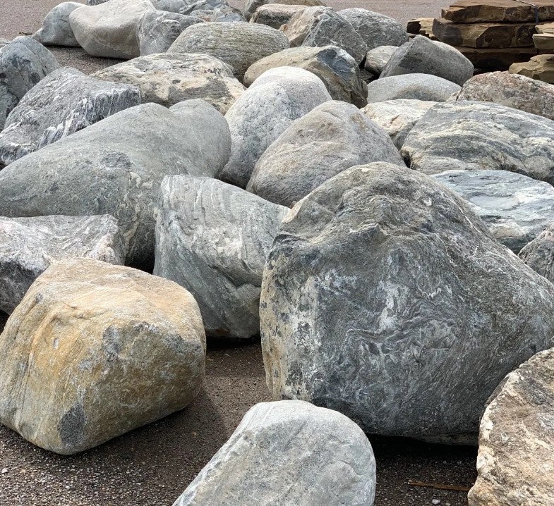 Glacier Swirl Boulder (Palletized) | EarthTones Greenery